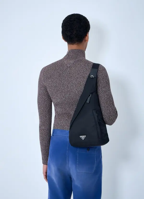 Prada Asymmetric Nylon Sling Bag