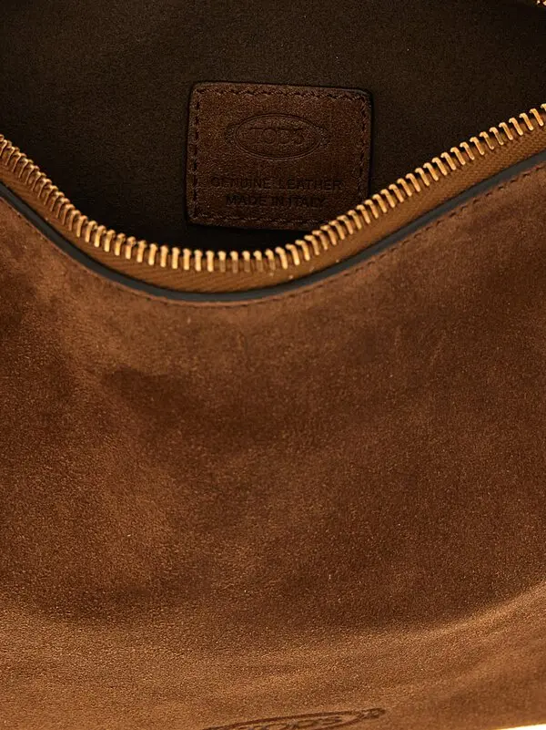 TOD'S Gommini' Mini Suede Shoulder Bag