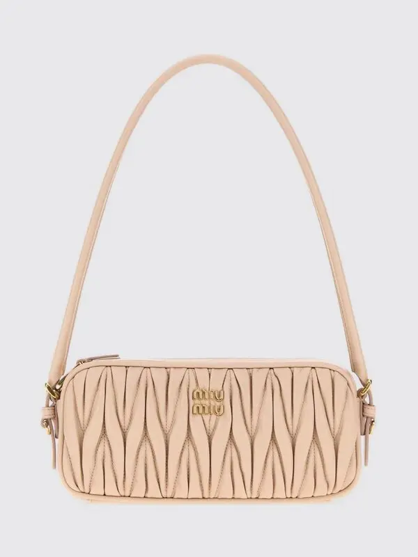 Miu Miu Quilted Leather Shoulder Bag - Pink