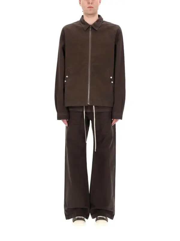 Rick Owens Giacca Zipfront - Brown