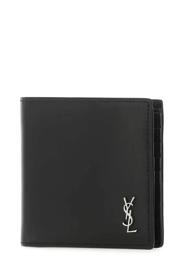 Saint Laurent Leather Wallet - Black