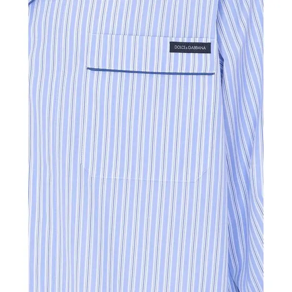 Dolce & Gabbana Striped Poplin Vanity Shirt