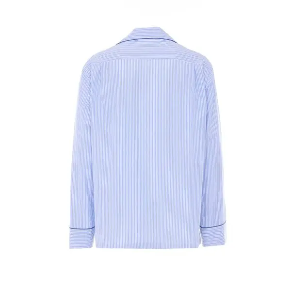 Dolce & Gabbana Striped Poplin Vanity Shirt - Blue