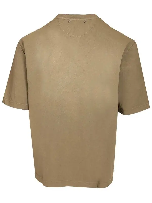 GOLDEN GOOSE Cotton Jersey T-shirt - Brown