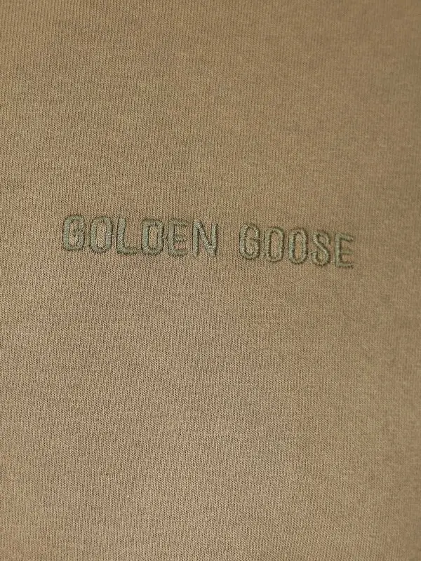GOLDEN GOOSE Cotton Jersey T-shirt - Brown