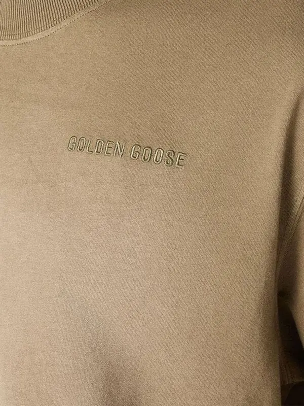 GOLDEN GOOSE Cotton Jersey T-shirt - Brown