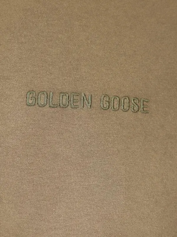 GOLDEN GOOSE Cotton Jersey T-shirt - Brown