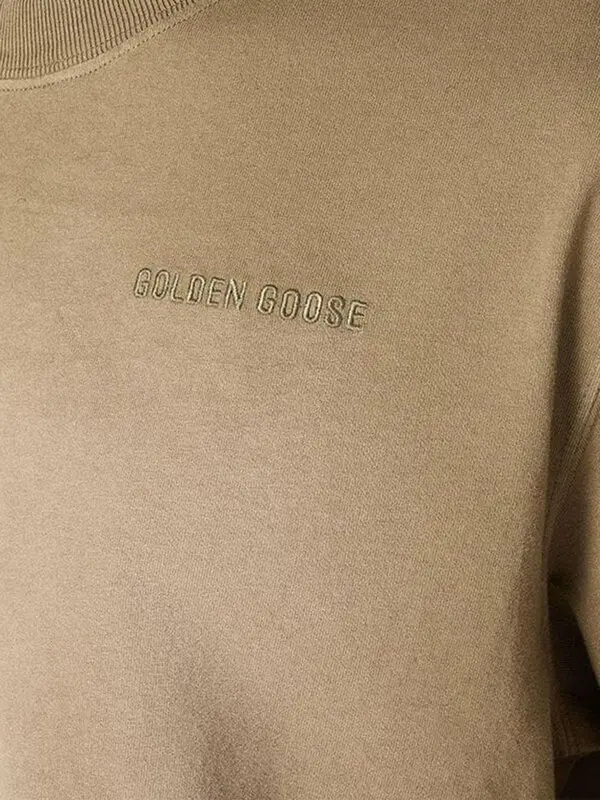 GOLDEN GOOSE Cotton Jersey T-shirt - Brown