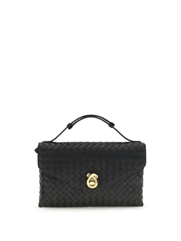 Bottega Veneta Knot Lock Shoulder Bag - Black