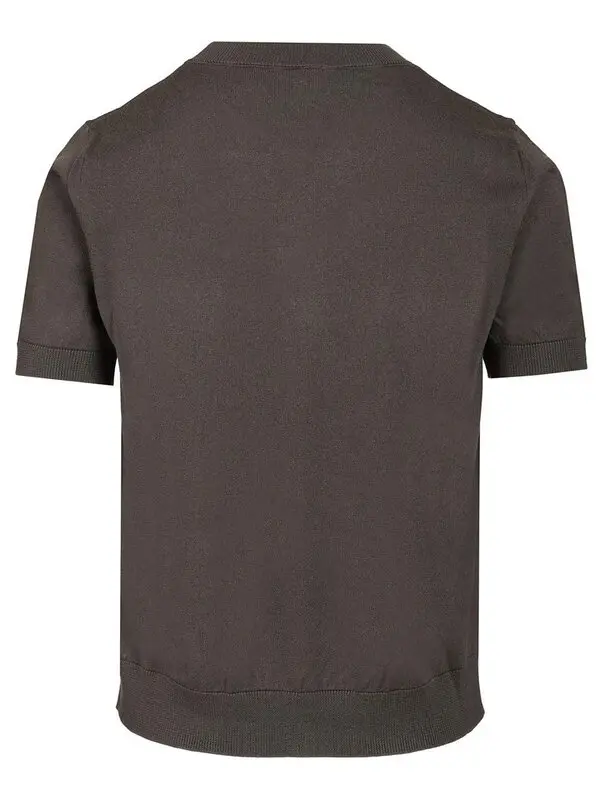 Max Mara Cotton, Silk And Cashmere Sweater - Gray