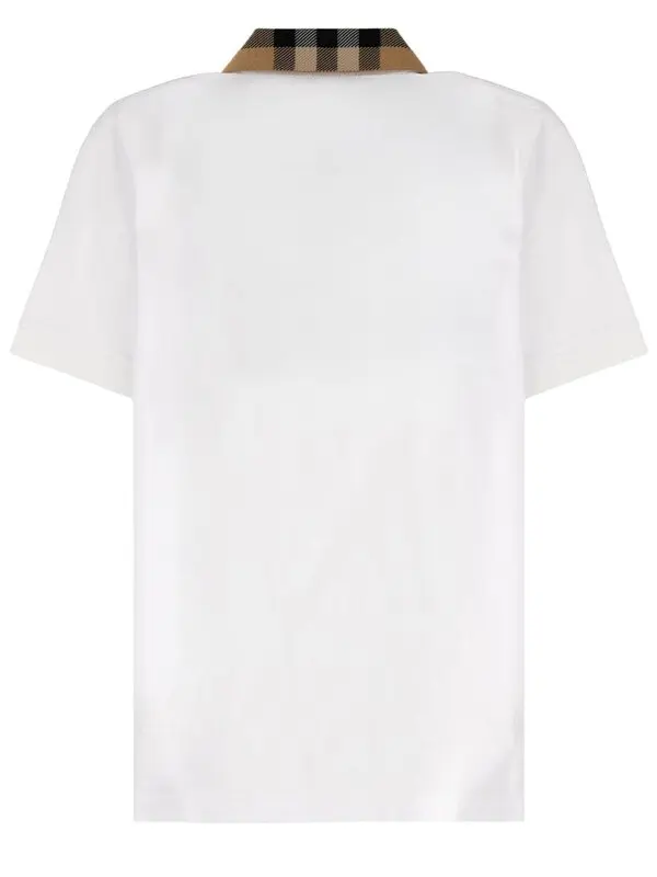 Burberry Cotton Pique Polo - White