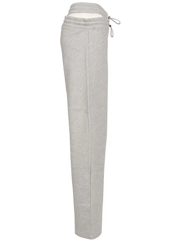 Attico Cotton Jersey Jogger Trousers - Gray