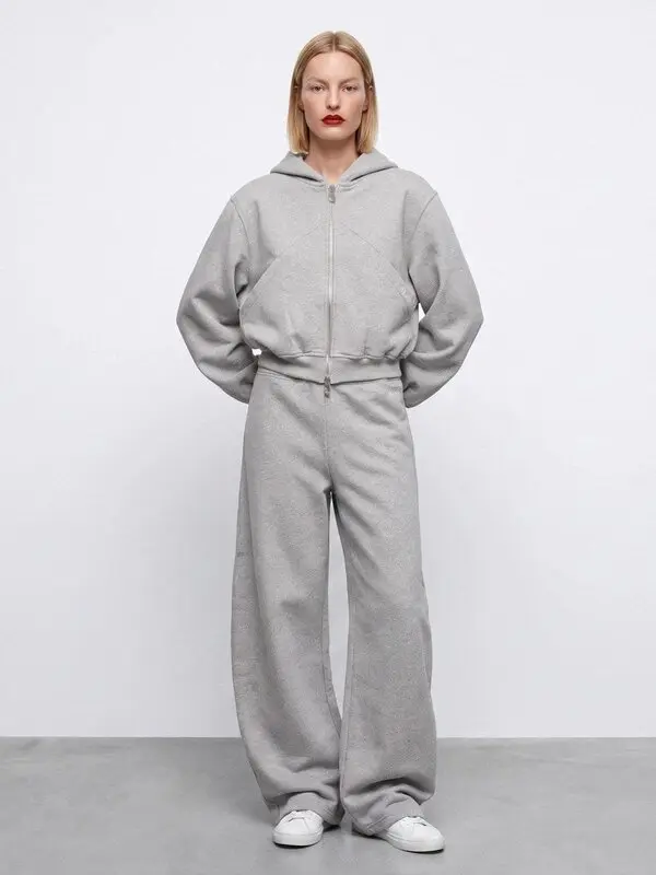 Attico Cotton Jersey Jogger Trousers - Gray