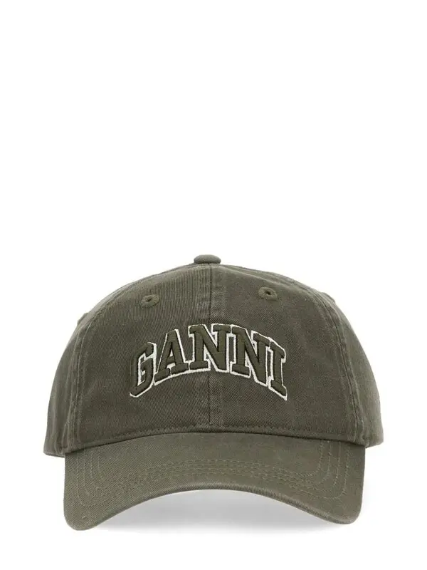 GANNI Baseball Hat With Logo