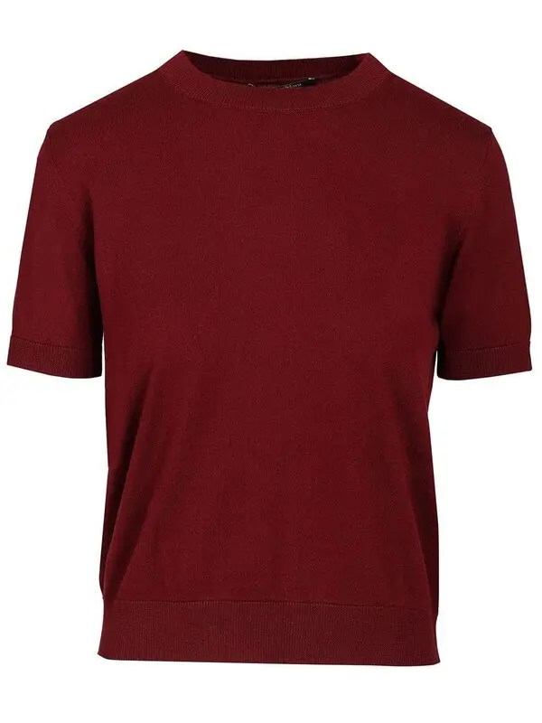 Max Mara Sweater In Cotton, Silk And Cashmere Yarn - Multicolor