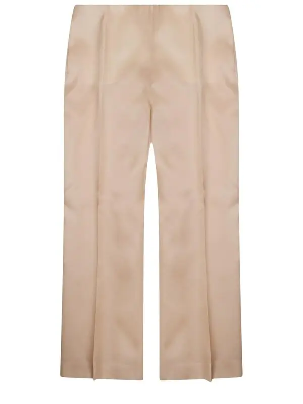 Alberta Ferretti Silk Straight Trousers