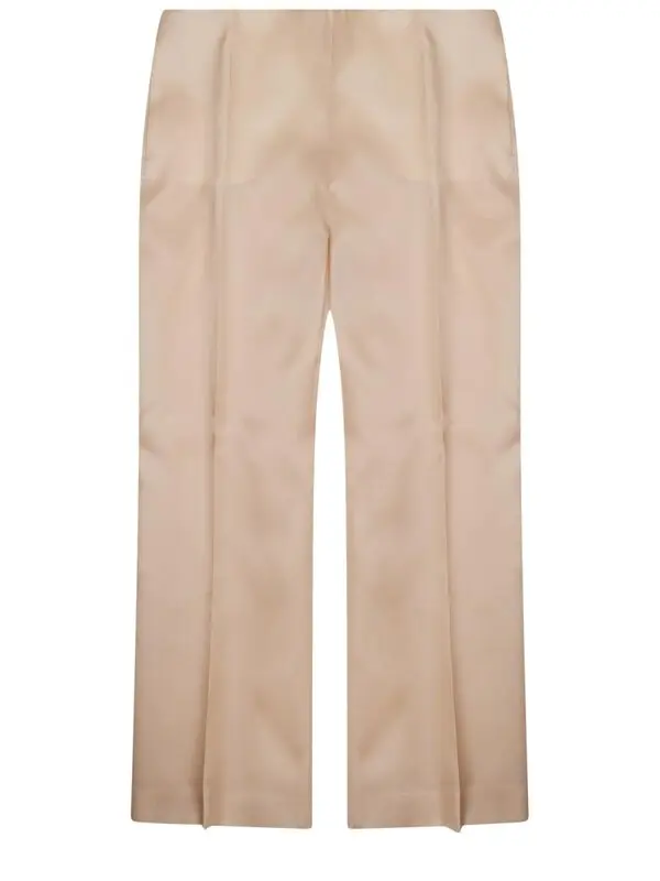 Alberta Ferretti Silk Straight Trousers