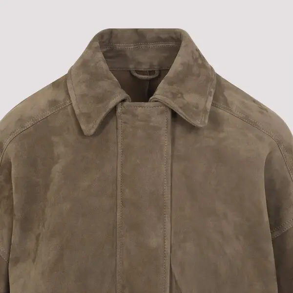 Brunello Cucinelli Suede Leather Jacket