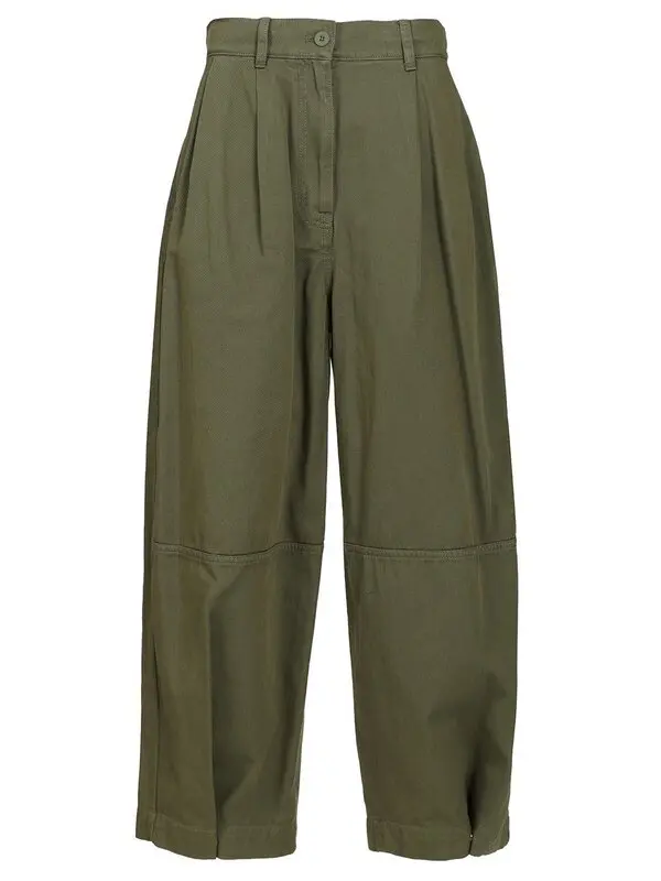 Max Mara Wide Leg Trousers - Green