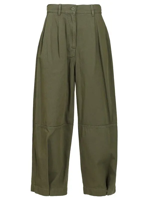 Max Mara Wide Leg Trousers - Green