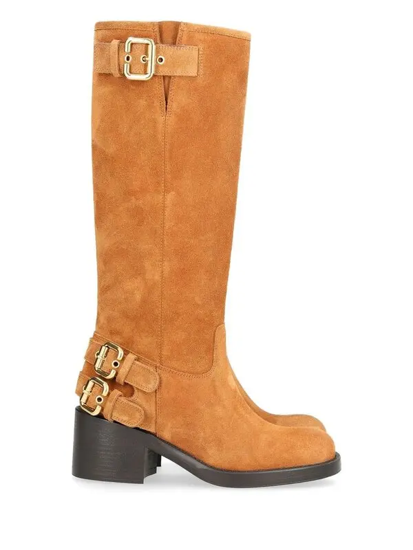 Chloé Dakota Suede Biker Boots