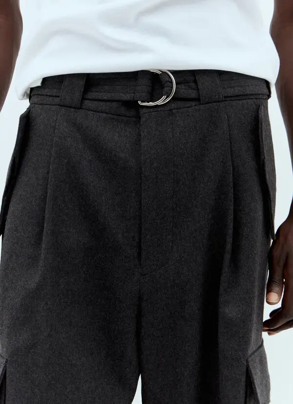 Prada Flannel Cargo Pants