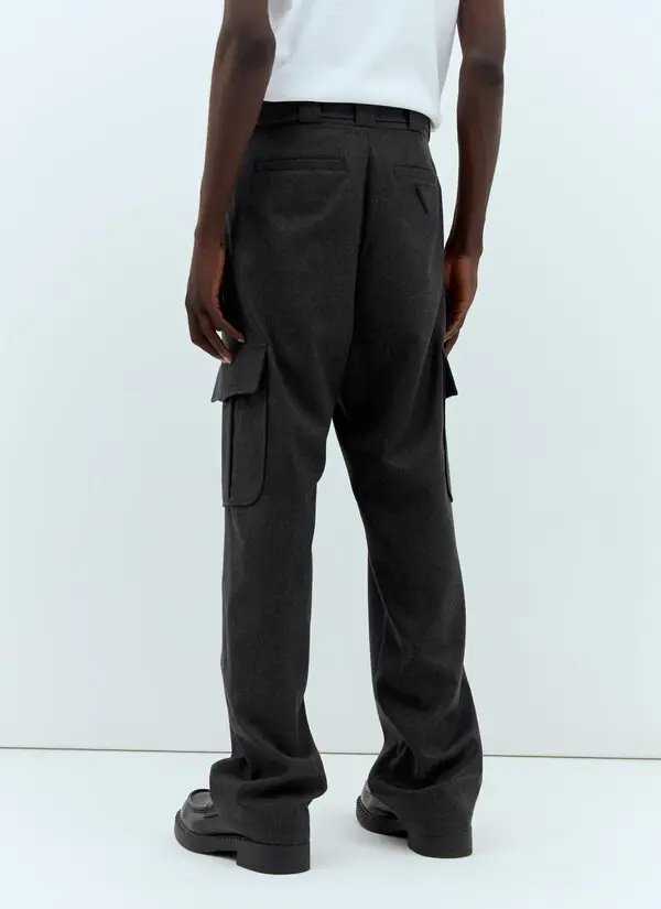 Prada Flannel Cargo Pants
