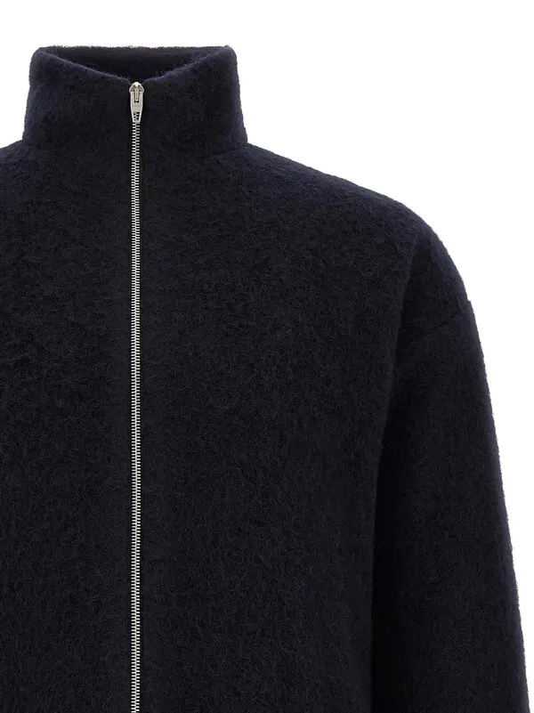 JIL SANDER Zipped Sweatshirt - Blue