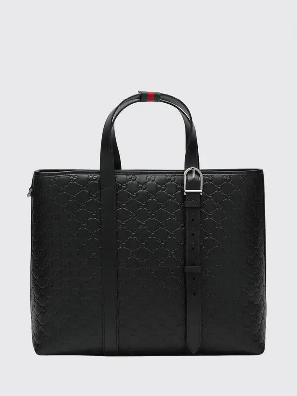 Gucci Gg Tote Handbag - Black
