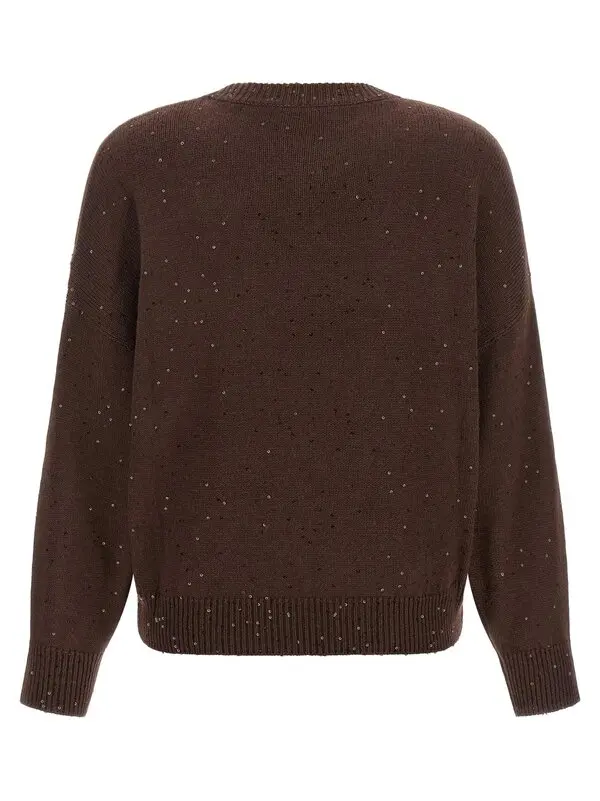 Brunello Cucinelli Diamante' Sweater - Brown