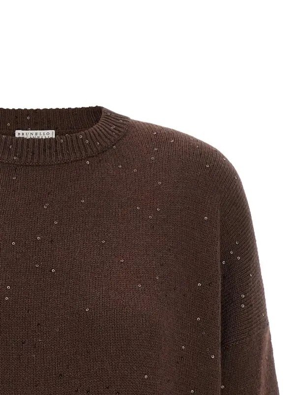 Brunello Cucinelli Diamante' Sweater - Brown
