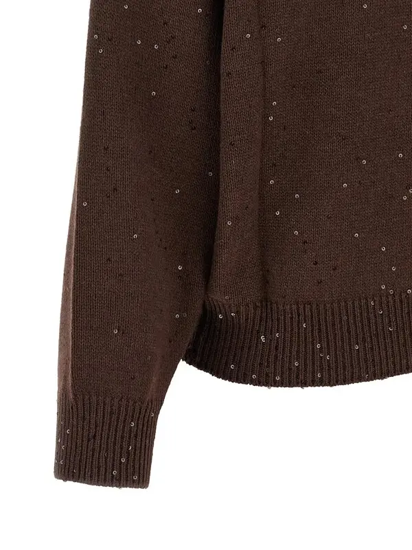 Brunello Cucinelli Diamante' Sweater - Brown