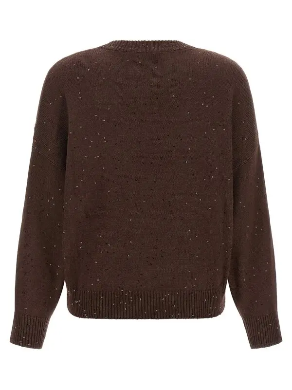 Brunello Cucinelli Diamante' Sweater - Brown