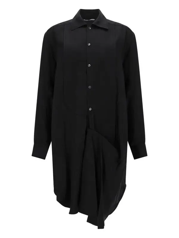 JW Anderson Tuxedo Drape Midi Dress