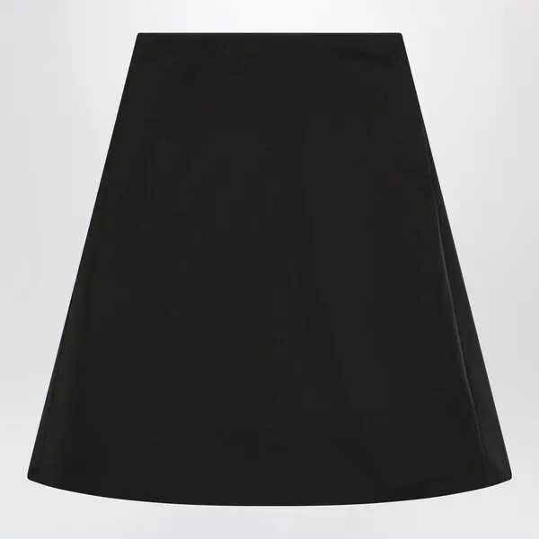 Alexander McQueen Flared Skirt In Silk Blend