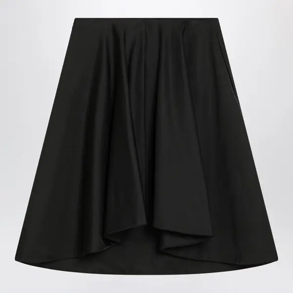 Alexander McQueen Flared Skirt In Silk Blend