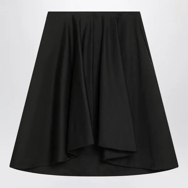 Alexander McQueen Silk Blend Flared Skirt