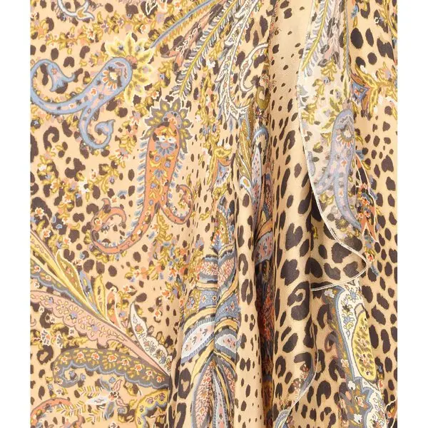 Etro Long Printed Skirt - Brown
