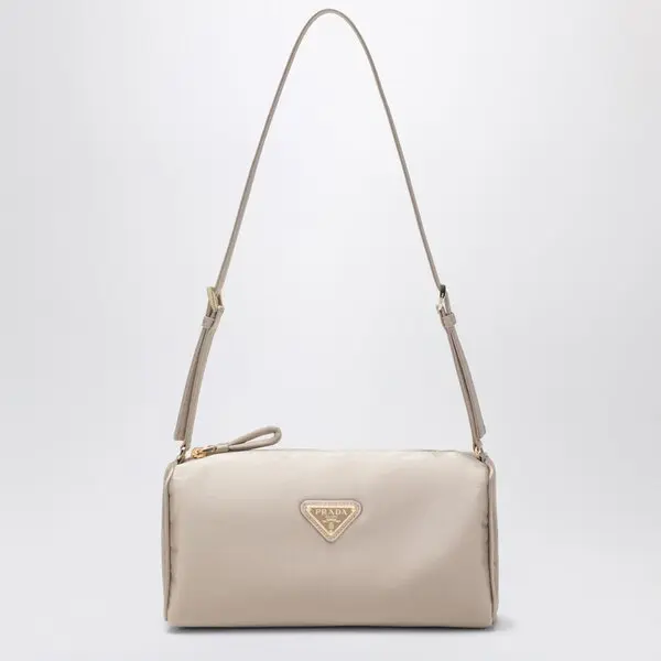 Prada Cameo-colored Satin Pouch - Pink