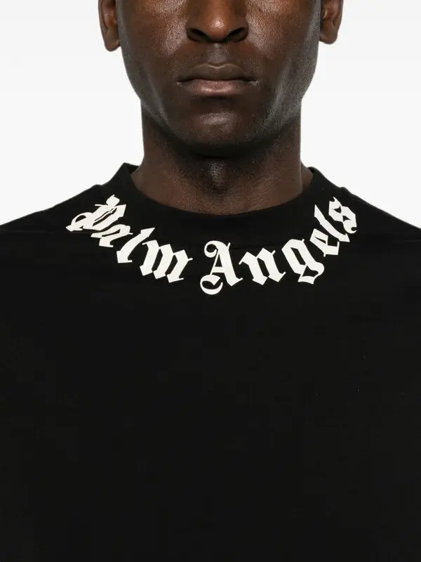 Palm Angels Logo Cotton T-shirt - Multicolor