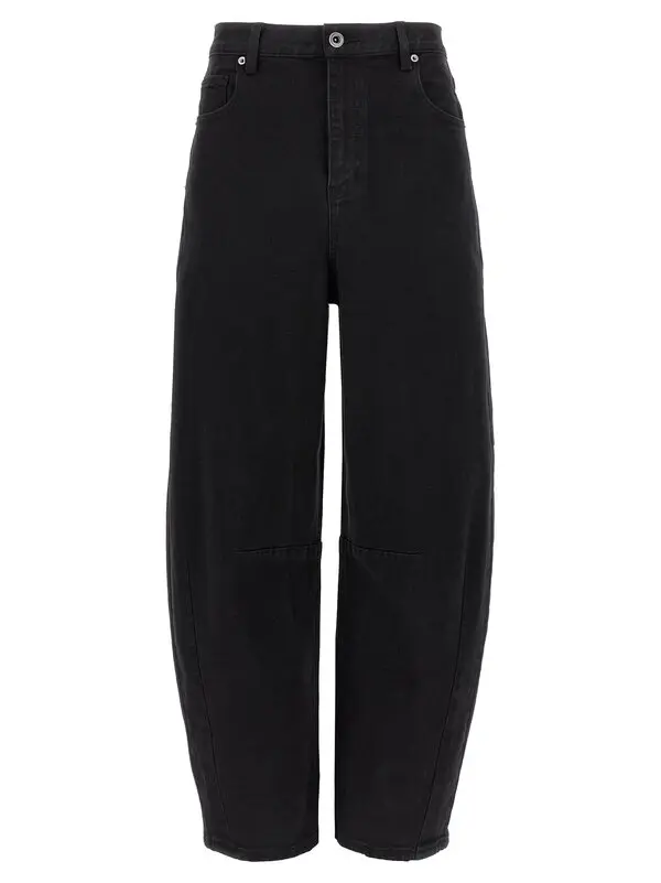 SELF-PORTRAIT Barrel Leg' Jeans - Black