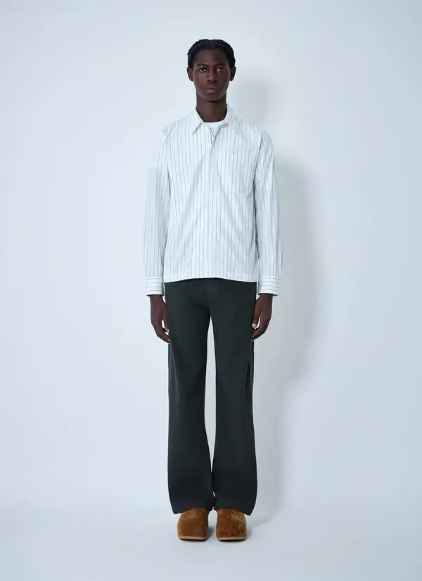 Dries Van Noten Drawstring Cotton Pants - Gray
