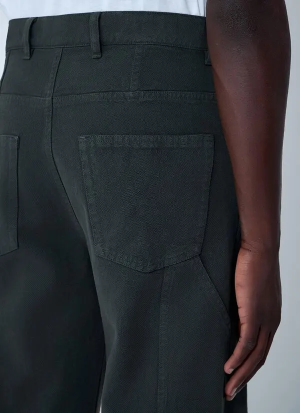 Dries Van Noten Drawstring Cotton Pants - Gray