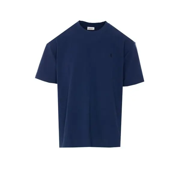 Saint Laurent Piquet Cassandre Oversize T-shirt - Blue