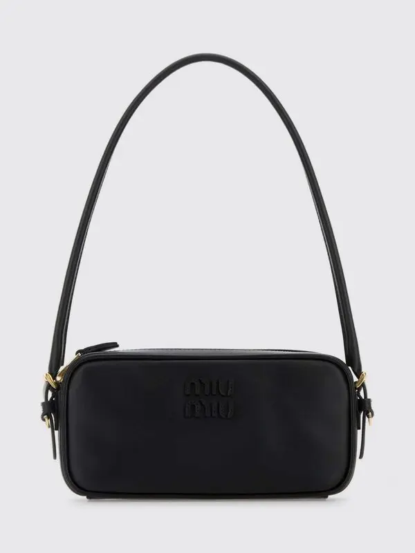 Miu Miu Leather Shoulder Bag - Black