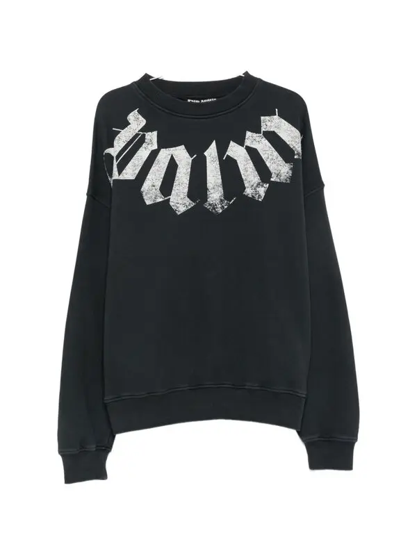 Palm Angels Logo Cotton Sweatshirt