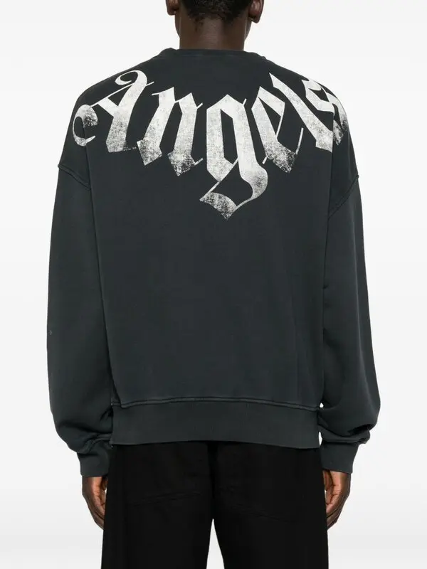 Palm Angels Logo Cotton Sweatshirt