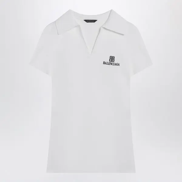 Balenciaga Short-sleeve Nano Bb Tank Top - White