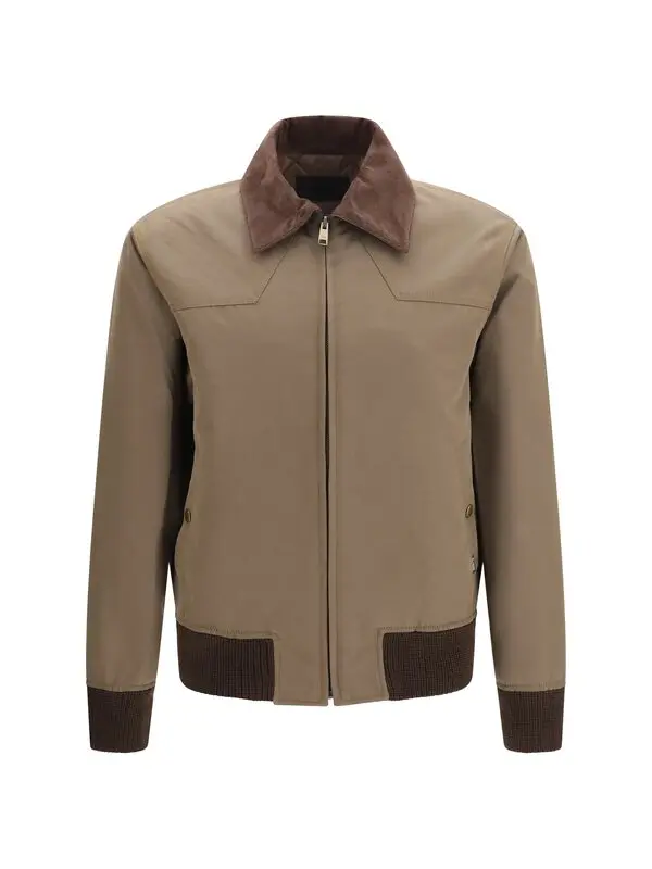 Prada Jacket With Corduroy Collar