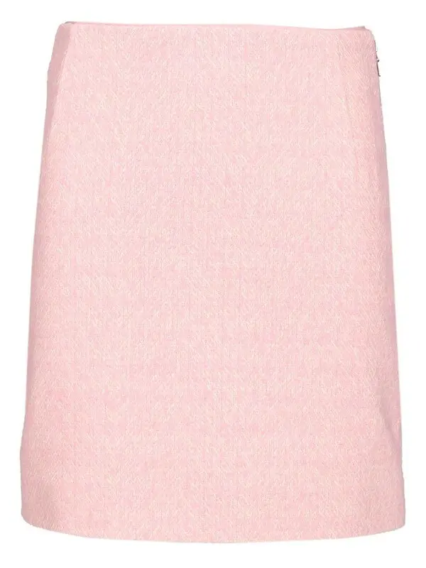 ROTATE BY BIRGER CHRISTENSEN Bouclé Miniskirt - Multicolor